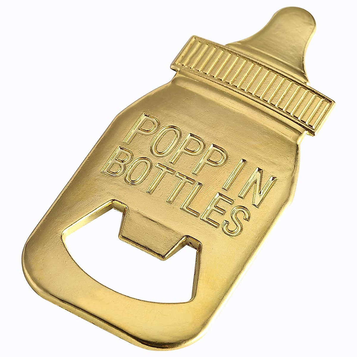 YFS 6 Pcs White Bottle Opener Baby Shower Return Gifts for Guest, Rose Gold Feeding Bottle Opener Wedding Favors ,Super cute Party Favors Gift