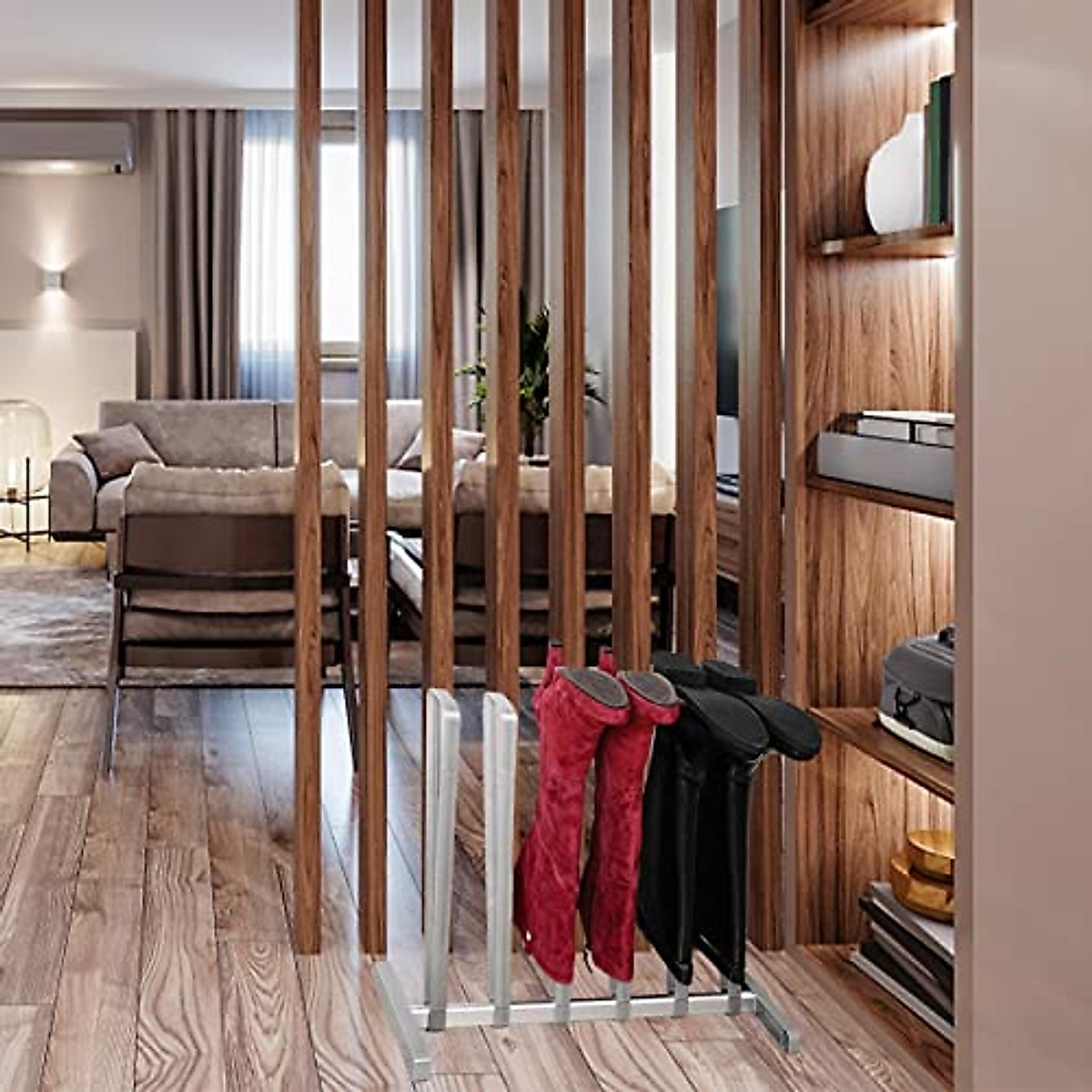 xiaolajiao Stainless Steel Boot Rack, Durable Boot Storage, Shoes Storage Holder Organizer