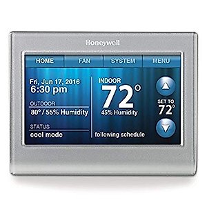 Honeywell RTH9580WF1005/W1 Smart Wi-Fi 7 Day Programmable Color Touch Thermostat, Works with Amazon Alexa
