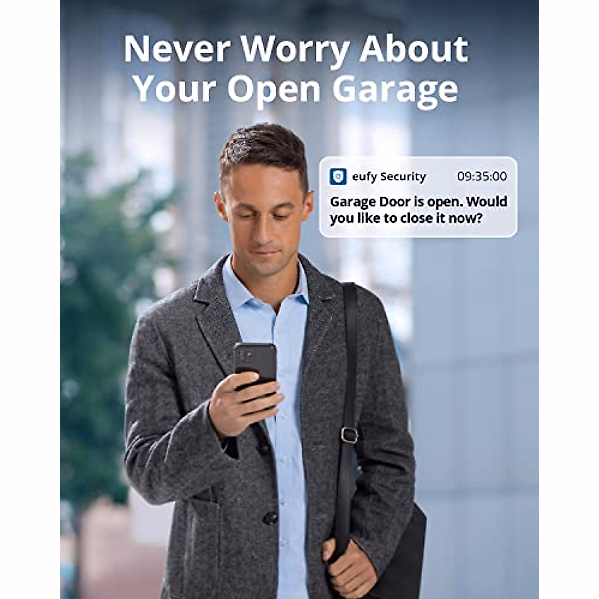 eufy Security Garage-Control Cam Plus with Sensor, Smart Garage Control, 2-Door Control, Detects Open/Close Status, 2K HD, No Monthly Fee, AI Human Detection, 2.4GHz Wi-Fi Only