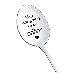 Baby Pregnancy Announcement Gifts for Dad Father You Are Going to Be a Daddy Spoon for New Dad Gift Coffee Tea Spoons for New Father Gifts Dad Daddy to Be Gifts Engraved Spoon