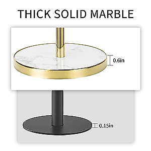 YINMIT Hand Towel Holder Stand, Bathroom Countertop Towel Rack with Marble Base, Freestanding Kitchen Towel Rack, Heavy Duty T-Shape Face Towel Stand for Bathroom, Kitchen, Vanity