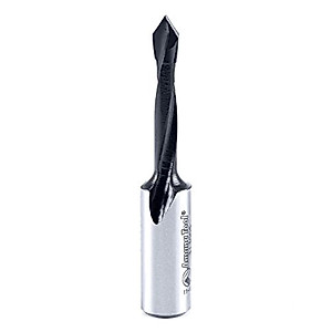 Amana Tool - 313005 Carbide Tipped Through-Hole Boring Bit R/H 5mm Dia x 57mm Long x 10mm
