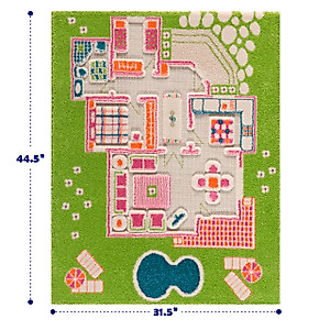 IVI Playhouse 3D Montessori Play Mat, Non-Toxic, Stain Resistant, Educational Activity Toys for Girls