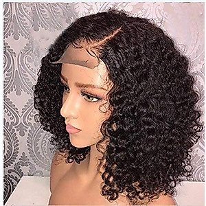 Jessica Bob Wig Lace Front Wigs HD Lace Short Bob Wigs Curly Brazilian Wigs For Black Women Pre Plucked With Baby Hair(8 Inch)