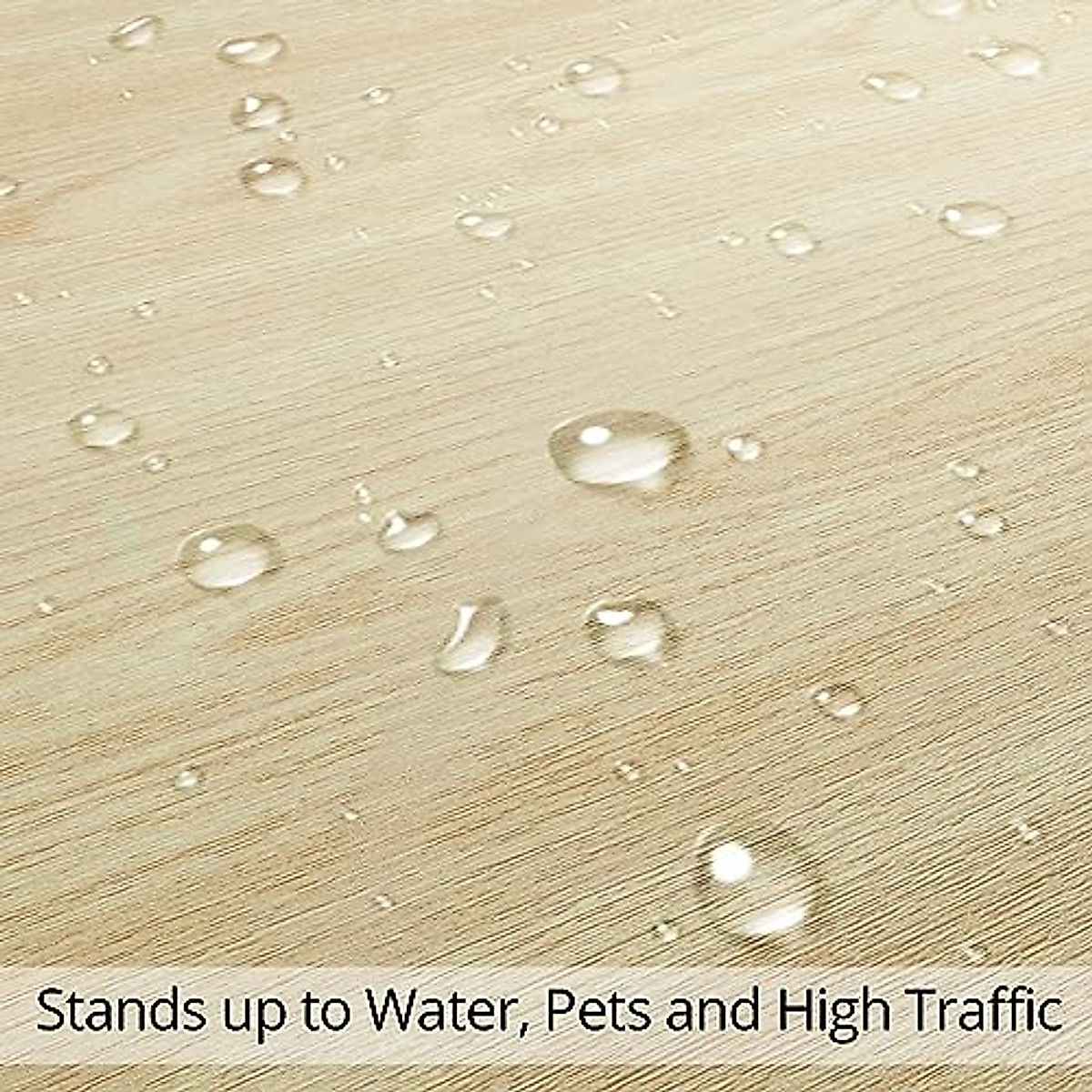 Vinyl Flooring Roll 24x118〞(19.4 Sq.Ft), Self-Adhesive Peel and Stick, Wood Grain Look, for Bathroom, Kitchen, Bedroom, RV