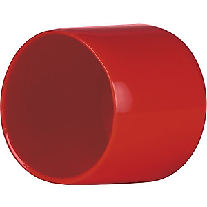 Round Vinyl Caps - 1.500" x 1.500" Round Vinyl Cap (RVC9044) Material: Red Vinyl MOCAP RVCC9044R-10 (qty100)