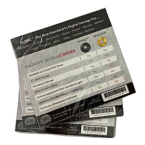 1000 Years Archival Hitachi/LG Digital Storage Blank M-Disc DVD+R | 4.7GB | 3 Pack Jewel Case