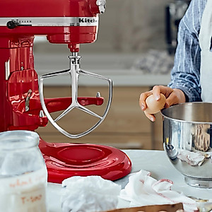 Gdrtwwh Stainless Steel Flat Beater Attachment for KitchenAid 7 Quart Bowl Lift Stand Mixer,Replacement Parts Bread Hook, Dishwasher Safe(Replace KA7QCFB)