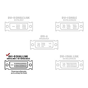 Monoprice 102689 M1-D (P&D) Male to HDMI Female Adapter, Gold Plated (102689)