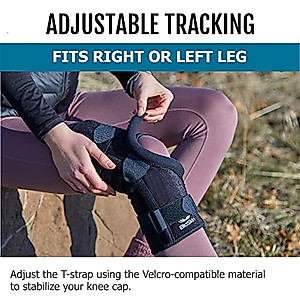 BIOSKIN Wraparound Patella Stabilizer Knee Brace for Patellofemoral Pain, Patella Tracking Disorders, Dislocation, and Subluxation, Left or Right Kneecap Tracking (L)