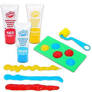 Crayola Bath Super Set Bath Paint Soap Tubes, Roller Kit, 4 Bath Books, and More | Bathroom Finger Paint for Kids