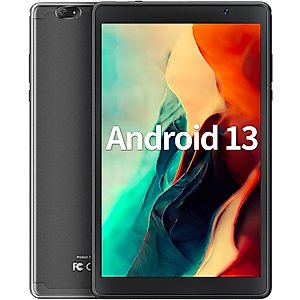 Topsand Latest Android 13 Tablet, 8 Inch Tablet Quad-Core 2.0 GHz Processor with 64GB Storage, 1TB Expandable, Dual Auto Focus Camera with Face ID Unlock, GPS, Parental Control, 2.4G & 5G WiFi Tableta