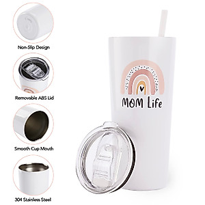 Mom Life Tumbler - 22oz - Mom Tumbler - Mom Cup - Mama Gifts - Best Mom Gifts for Christmas - Mama Tumbler - New Mom Essentials - Boy Mom Gifts - Girl Mom Gifts