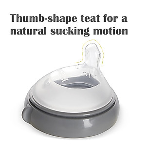 haakaa Gen.3 Natural Glass Baby Bottle Set 4oz & 6oz - Wide Neck Anti-Colic Slow Varibale Flow Nipple, 0M+ 3M+ 6M+ Breastfed Babies