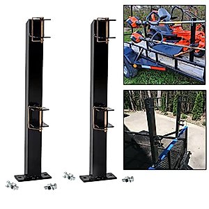 ECOTRIC 2 Place Weeder Trimmer Racks Holders Hold Two for Trailer Truck,Edgers, Pole Saws, Tree Trimmers