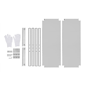 Double Overshelf Stainless Steel 12'' x 31'',Commercial 2 Tier Shelf for Prep & Work Table in Restaurant,Home and Kitchen,Double Tier Overshelf,Double Deck Overshelf,Kitchen Table with Adjustable