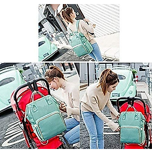 Diaper Bag Backpack Bag Baby Bags for Mom and Dad Maternity Diaper Bag with USB Charging Port Stroller Straps Thermal Pockets,Water Resistant