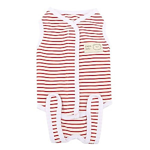 Zunea Dog Recovery Suit for Small Toy Dogs Cat After Surgery Female Puppy Abdominal Wounds Bandages Suit Pet Spay Suit, E-Collar Alternative Wear Anti Licking Red L