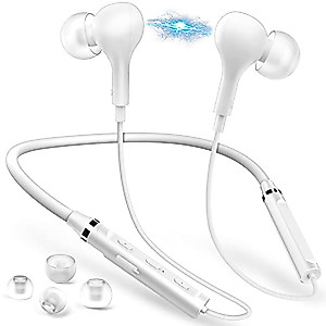 Wireless Earbuds, TITACUTE Bluetooth Headphone NeckBand Earphone for Samsung S22 S21 S20 Galaxy Z Flip 3 A53 iPhone 13 Pro Max 14 12 11 Google Pixel 6 Magnetic Neck Strap Sport Headset with Microphone