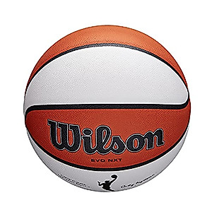 Wilson WNBA Official Game Ball, Indoor, Leather, Size: 6, Brown/White