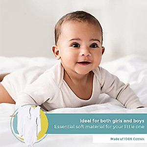 Spasilk Unisex-Baby Newborn Sleeveless Lap Shoulder Bodysuits, 3 pack, 9 - 24 Months - White Bodysuits