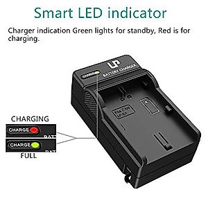 LP-E6 LP E6N Battery Charger, LP Charger Compatible with Canon EOS 90D, 80D, 70D, 60D, 60DA, 7D Mark II, 7D, 6D Mark II, 6D, 5D Mark IV, 5D Mark III, 5D Mark II, 5DS, 5DS R, R5, R6 DSLR Cameras & More