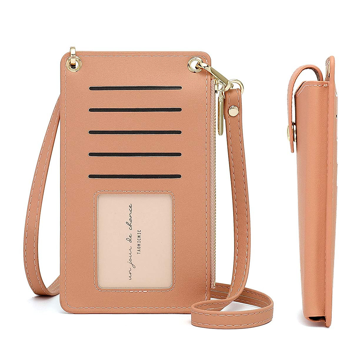 Womens Cellphone Crossbody Bag Small Light Leather Shoulder Purse Handbag Card Wallet Lanyard Case Girls Satchel Pouch
