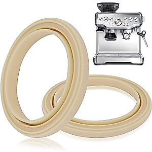 54mm Silicone Steam Ring, 2Pcs Replacement Silicone Gasket For Breville Espresso Machine 878/870/860/840/810/500/450/ Sage 500/870/875/880/810/878 Grouphead Gasket Replacement Part (2Pcs) (Silicone)