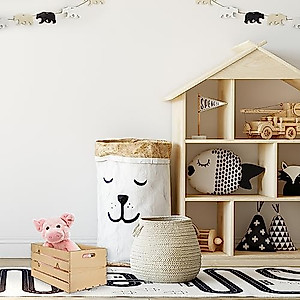 Good Wood by Leisure Arts Wooden Crate, Wood Crate Unfinished, Crates for Display, Crates for Storage, Wooden Unfinished, 18" X 12.5" X 9.5"