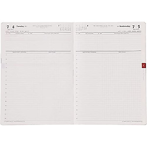 Franklin Planner Organizer, One Page Per Day, PVC, Burgundy, April 2023, A5 85471