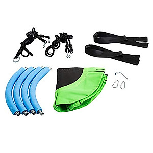 walsport 24” Saucer Swing Outdoor Swing Green 330 Pound Weight Capacity Safe and Durable Flying Seat Hanging Tree with Hanging Strap Kit for Kids Adults Child Garden Backyard