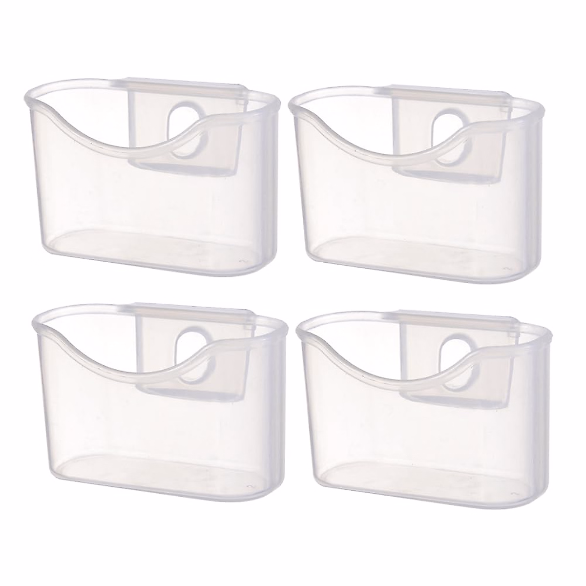 DECHOUS 4Pcs Fridge Space Allocator Refrigerator Door Storage Organizer Hanging Box Cases Refrigerator Plastic Drawer Organizer Cases