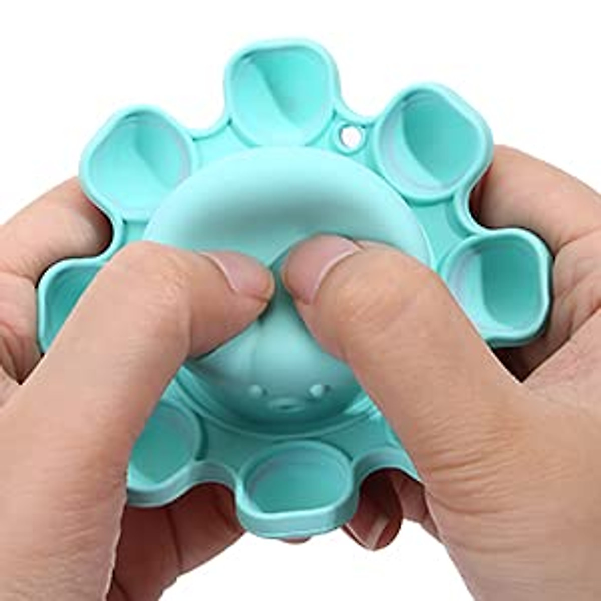 FYKeBoL 4 Pack -Reversible Octopus Push Pop Bubble Fidget Toy , Flip Octopus Push Pop It, Mini Pop Octopus Squeeze Sensory Toys Relieve Emotional Stress, Octopus Fidget Popper Toy for Adults and Kids