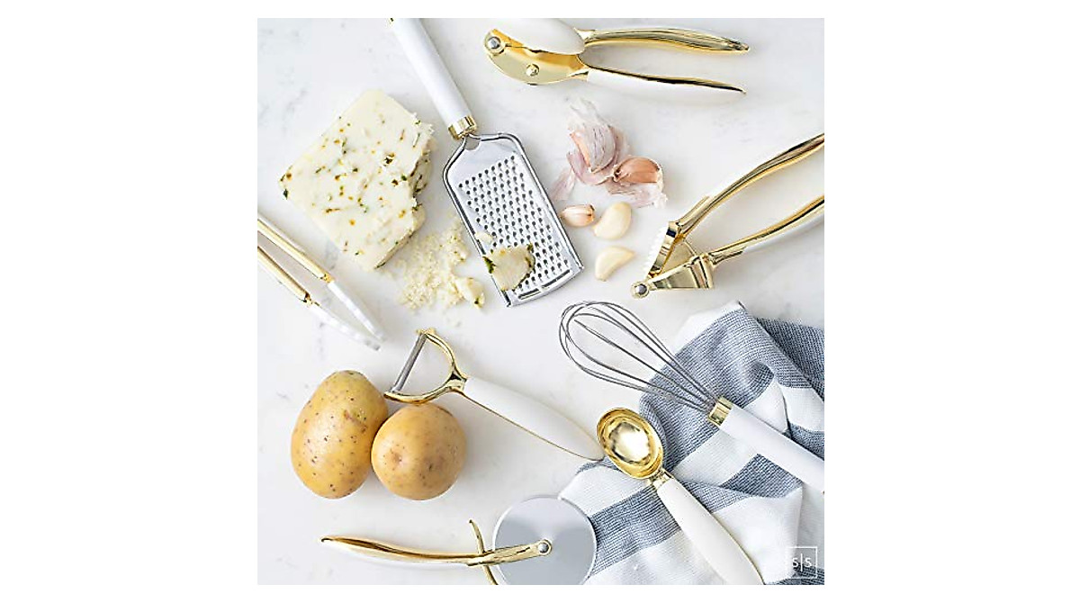 Gold Cooking Utensils Set - 23 Piece Luxe Kitchen Accessory