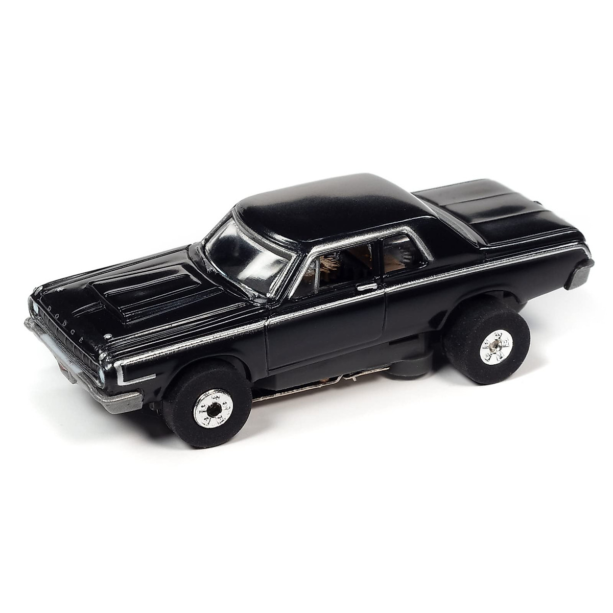 Auto World Thunderjet Cars N Coffee 1964 Dodge 330 (Black) HO Scale Slot Car