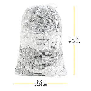 Whitmor Mesh Laundry Bag - White, 6154-111