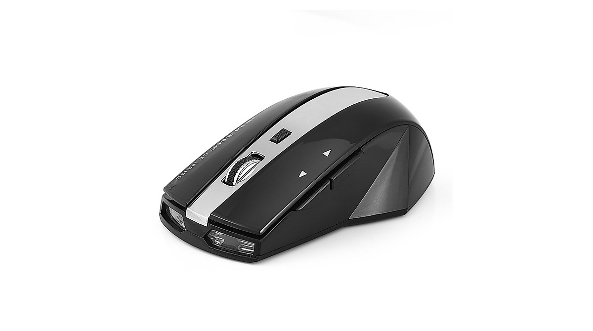 Wireless Ergonomic Mouse with 3-Port USB Hub for Gaming & Office