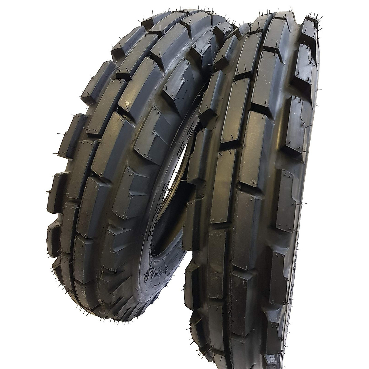 (2 TIRES + 2 TUBES) 7.50-16, 8 PLY ROAD CREW KNK33 Farm Tractor Tires 7.50x16