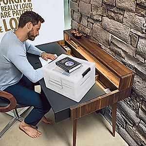 Kiddream Collapsible Storage Boxes, Plastic Folding Storage Bin Set of 2, 30 Liter