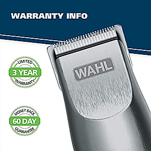 Wahl Groomsman Cord/Cordless Beard Trimming kit for Mustaches, Hair, Nose Hair, and Light Detailing and Grooming with Bonus Wet/Dry Electric Battery Nose Trimmer – Model 5623V
