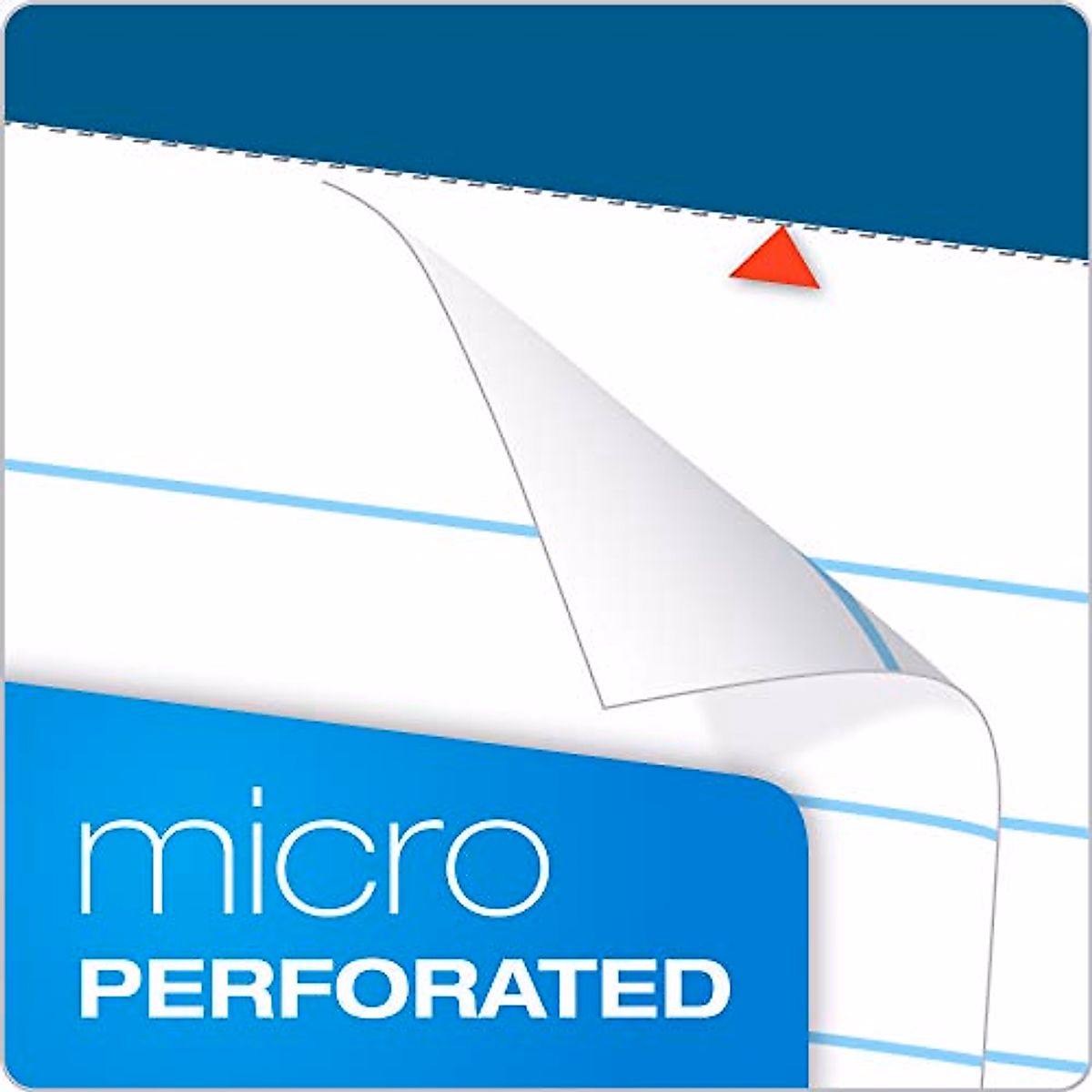 TOPS 64680 Docket Ruled Perforated Pads, Legal/Wide, 3 x 5, White, 50 Sheets (Pack of 12)