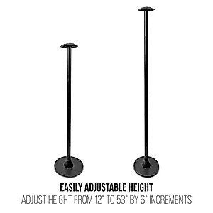 North East Harbor Storage Cover Support Pole Adjustable 12" to 53" Height for Boat Covers, Outdoor Grills, Patio Tables, Outdoor Patio Furniture, etc. - Prevents Water from Pooling or Standing