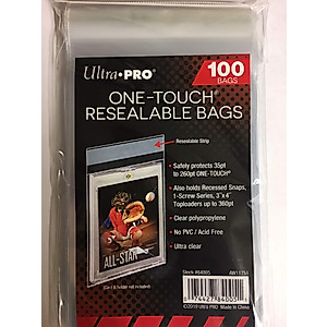 Bundle of 300 Ultra Pro Team Bags (100) Graded Card Sleeves (100) One Touch Bags (100) New in The Pack Y_AB