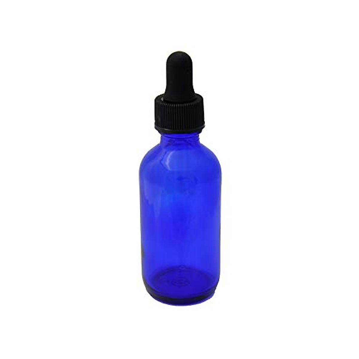 Dropper Stop® 2oz Cobalt Blue Glass Dropper Bottles (60mL) with Tapered Glass Droppers - Pack of 80