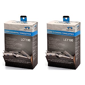 100 Indiv packed Lens Cleaning Towelettes