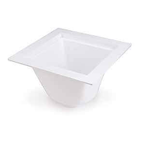 Oatey 42721 Floor-Mounted Utility Sink with 3 in. Socket, White, Small