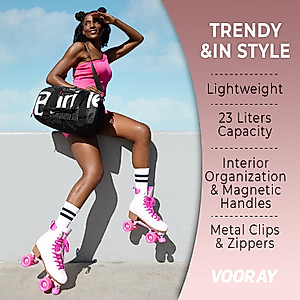 Vooray 23L Burner Gym Duffel Bag – Travel Bag for Women and Men, Sports Gym Bag with Shoe Compartment, Weekender Bag, Overnight Bag, Travel Tote Bags for Sports and Workout