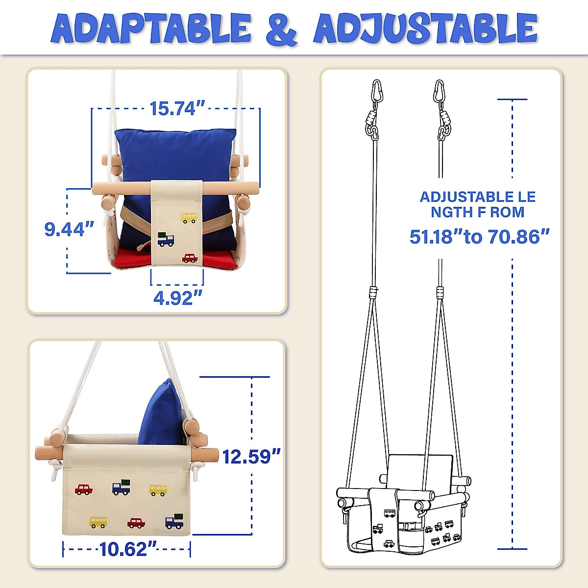 Swing Stand for Kids,Baby Swing Frame, Toddler A-Frame Metal Swing Sets for Backyard, Outdoor Indoor Heavy Duty Swing Set, Fits for Most of The Toddlers Swings