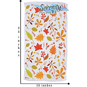 Fall Decor | Fall Decorations Kitchen Towels | Fall Hand Towels For Bathroom | Pumpkin Decor | Autumn Table Decorations | Harvest Thanksgiving Halloween Gnomes